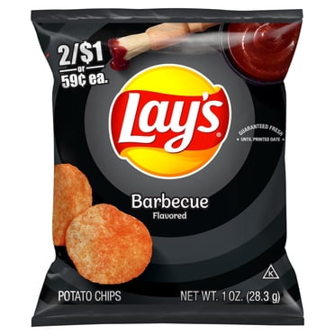 Lay's Honey Barbecue Flavored Potato Chips, Savory BBQ & Sweet Honey ...