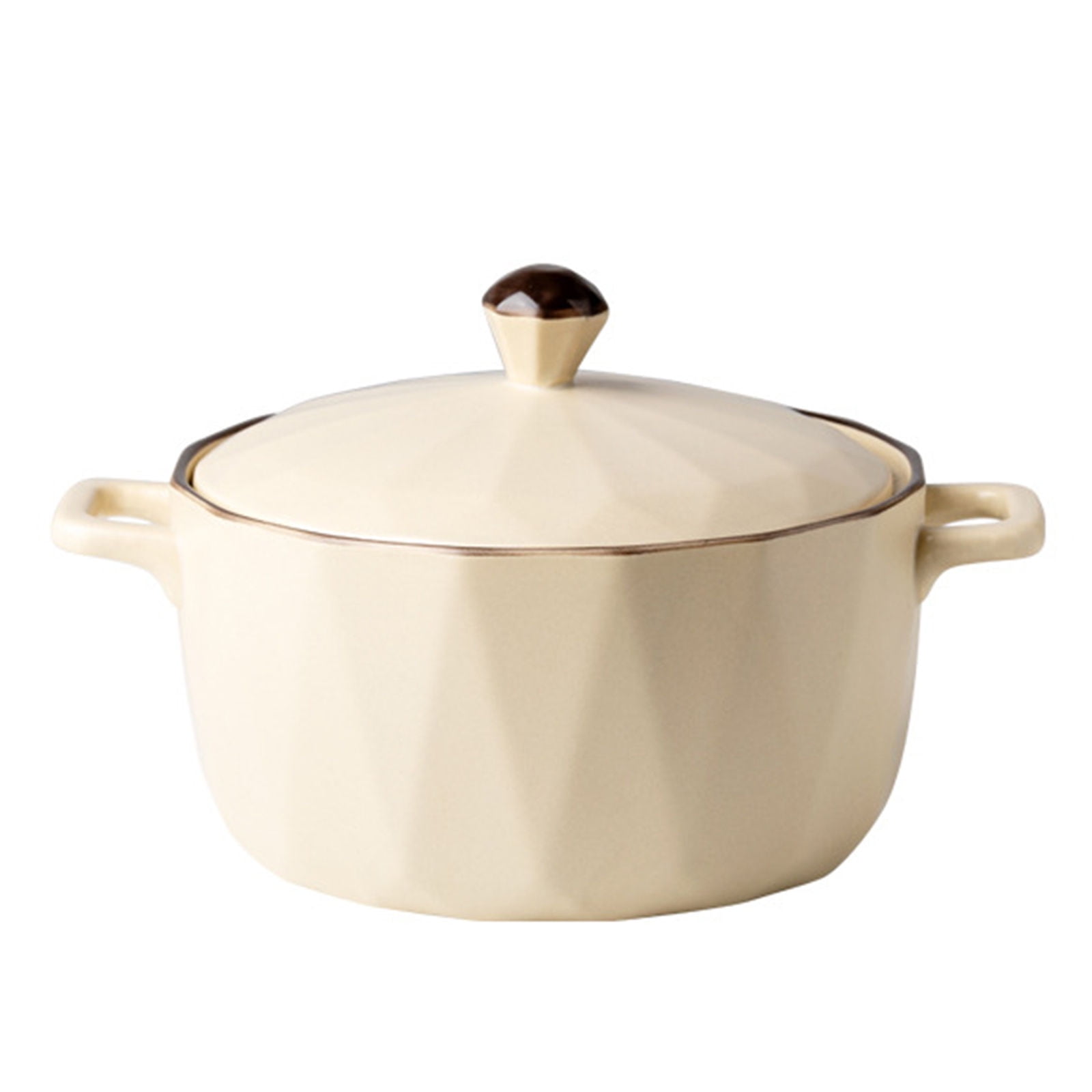 Qeeadeea Ceramic Round Casserole Dishes With Lids Oven Proof, Ceramic ...