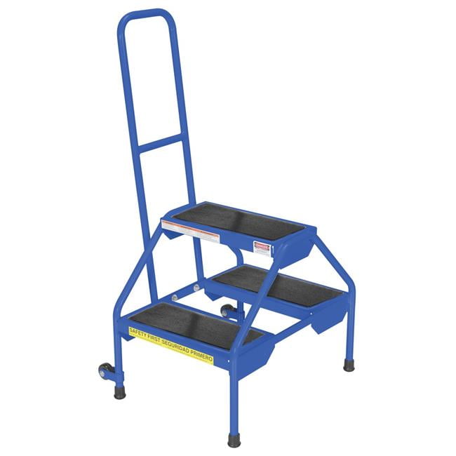 Vestil Manufacturing RLAD-2-B Rubber Matting Portable 2 Step Ladders ...