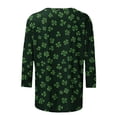 CONZONE St. Patrick's Day Women's T-Shirts 3/4 Sleeve Tunic T-Shirts ...