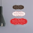 Designer Private Property Please Respect Our Home Sign (Navy Blue/Gold ... Designer Private Property Please Respect Our Home Sign (Navy Blue/Gold ...