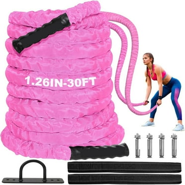"Zeny Heavy Duty Long-lasting 1.5""/ 2"" Width Poly Dacron Battle Rope ...