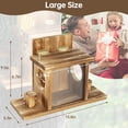 ACDANC Carbonized Squirrel Feeders for Outside,Funny Chipmunk Feeder ...