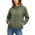 Avirosel Women's Casual Loose Sunscreen Zipper Hooded Jacket ...