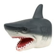 Shark Hand Puppet for Kids Swimming Pool Beach Bathing Toys Soft Rubber ...