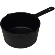 Lodge American Made Cast Iron Melting Pot with Dishwasher Safe Silicone ...