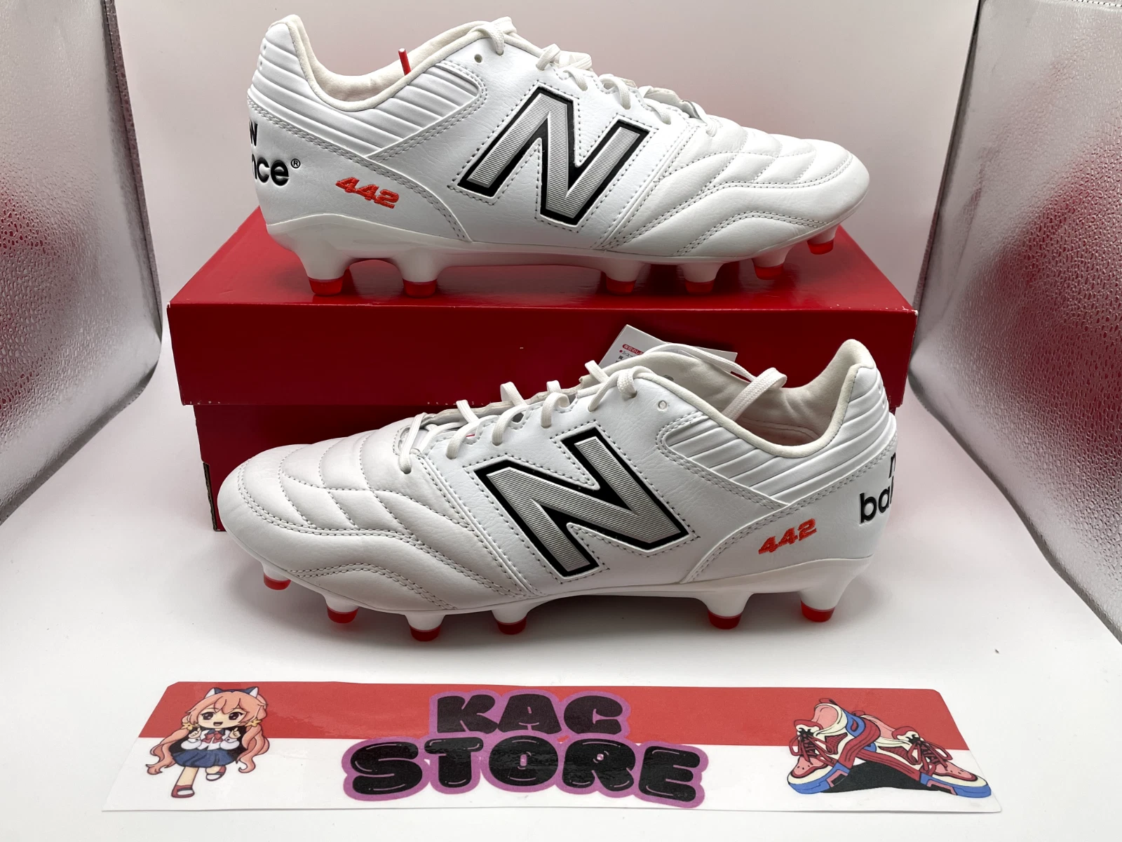 New Balance 442 v2 Pro HG WT2 MS41HWT2 WHITE Width D Soccer Shoes mot10 ...