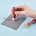 1 pc DIY Scrapbook Brass Wax Seal Stamp and Wood Handle Sets Animal ...