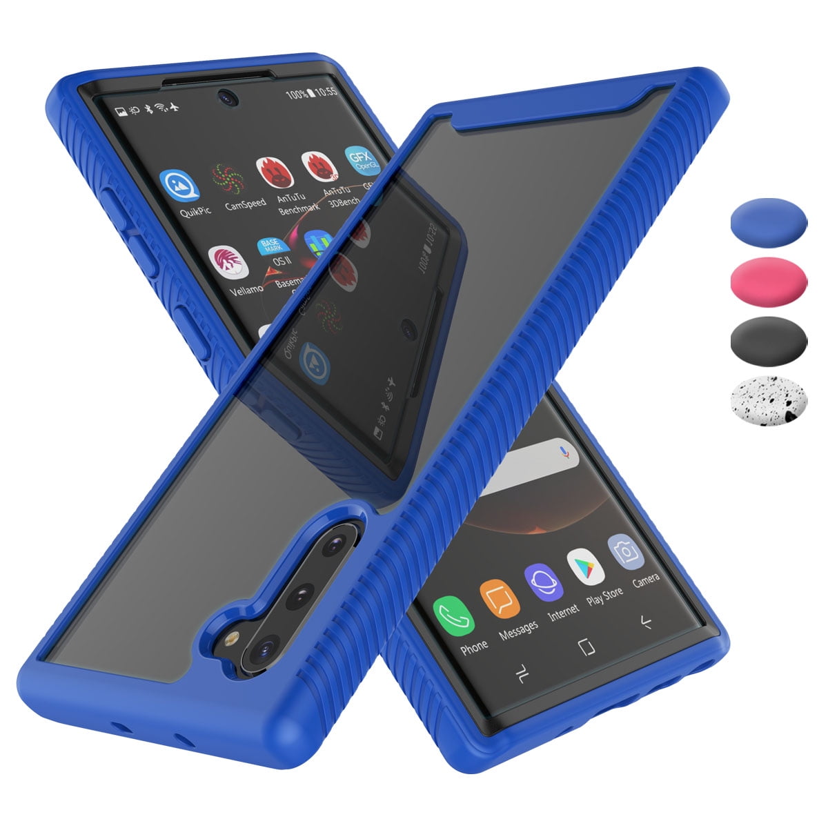 Galaxy Note 10 Plus Case, Tinysaturn Galaxy Note 10+ Cover w/ Tempered ...