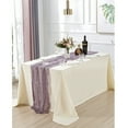 Dololoo 2 Pack 13 FT Lavender Cheesecloth Table Runner, Gauze Fabric ...
