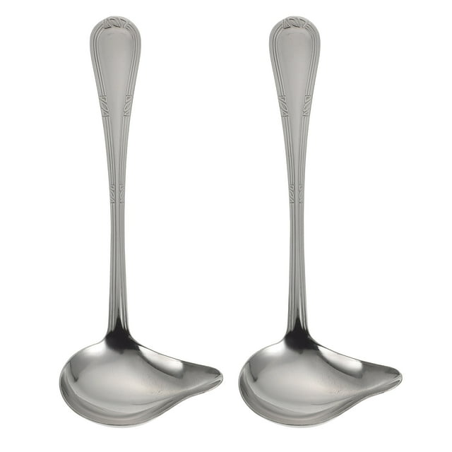 Ladle Spoon Sauce Spoons Soup Stainless Steel Gravy Serving Spout Oil