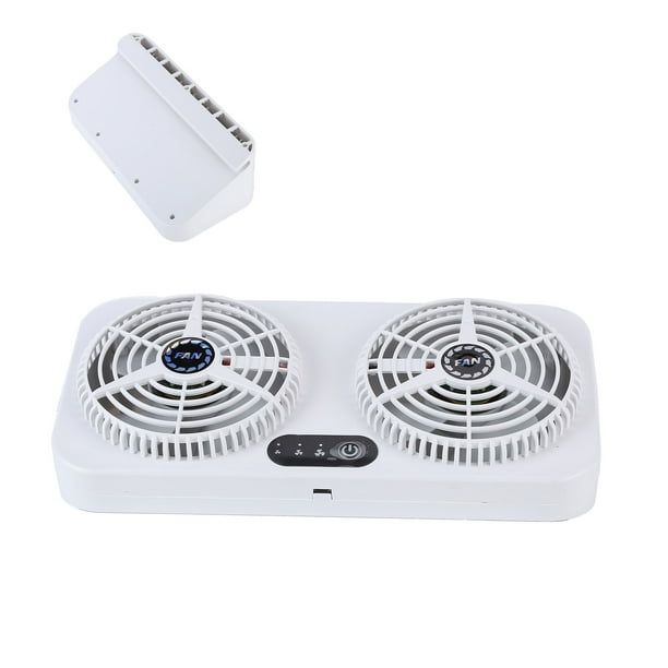 Dual Head Car Fan, Akozon 2.4V 3 Speeds USB Car Cooling Fan Car ...
