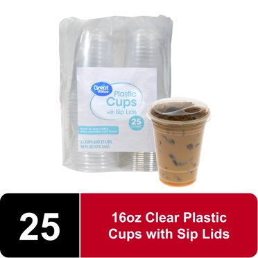 Great Value Bath Disposable Plastic Cups, 3 oz, White, 100 Count ...