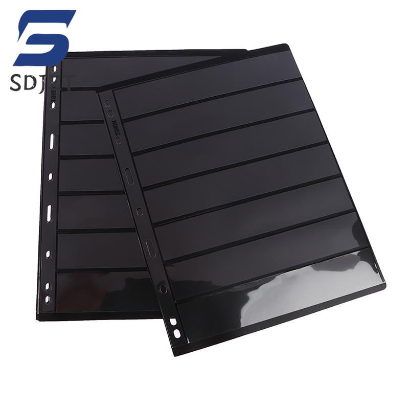 10Pcs 7 Grid Postage Stamp Album Pages Coin Collection Stamps Holder ...
