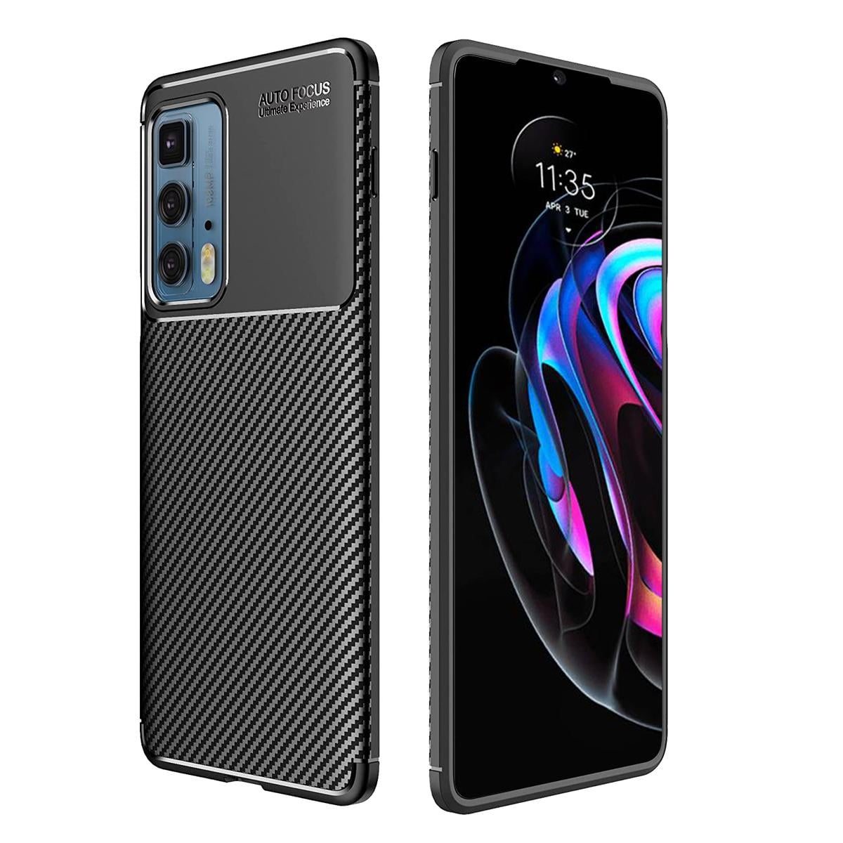 Funda Acabado tipo Fibra de Carbono Para Moto Edge 20 Pro Gadget ...