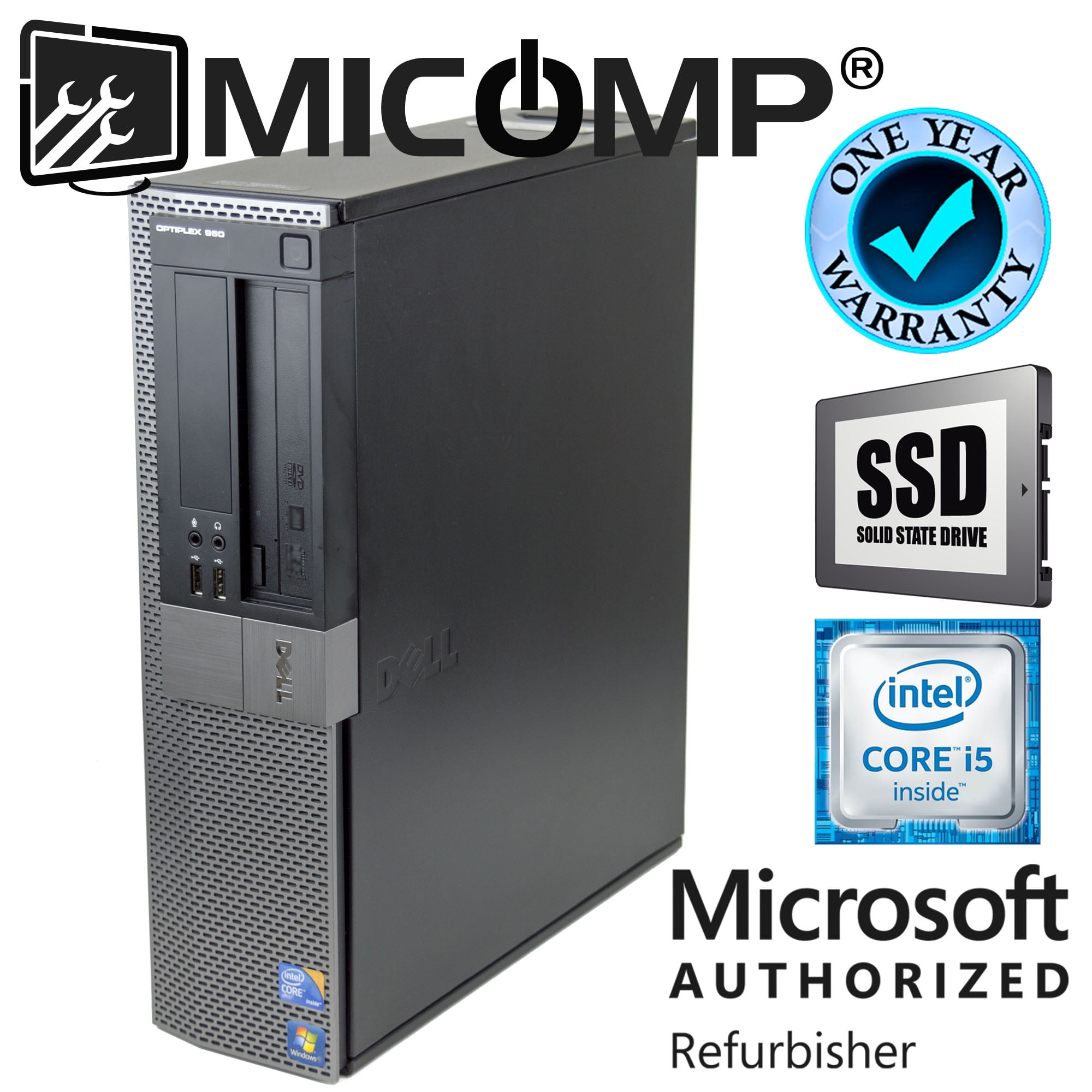 Dell Optiplex 7010 Desktop I5-3470 Quad Core 3.2Ghz 4Gb New 500GB SSD ...