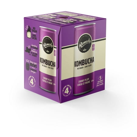Remedy No Sugar Kombucha Cherry Plum | Walmart Canada