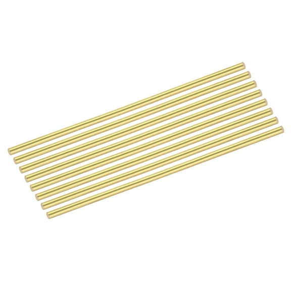 2pcs Brass Rods 1/8" x 10" Brass Solid Round Stock Lathe Bar for Knife ...