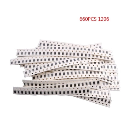 660pcs 33 Values Assorted SMD Resistor Kit 1R-1M Ceramic Resistor ...