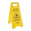 Staples Coastwide Professional Safety Awareness Floor Sign Yellow ...