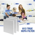 3 Pack D480 Filter Compatible with D480 Cleaner Purifier, HEPA D4 ...