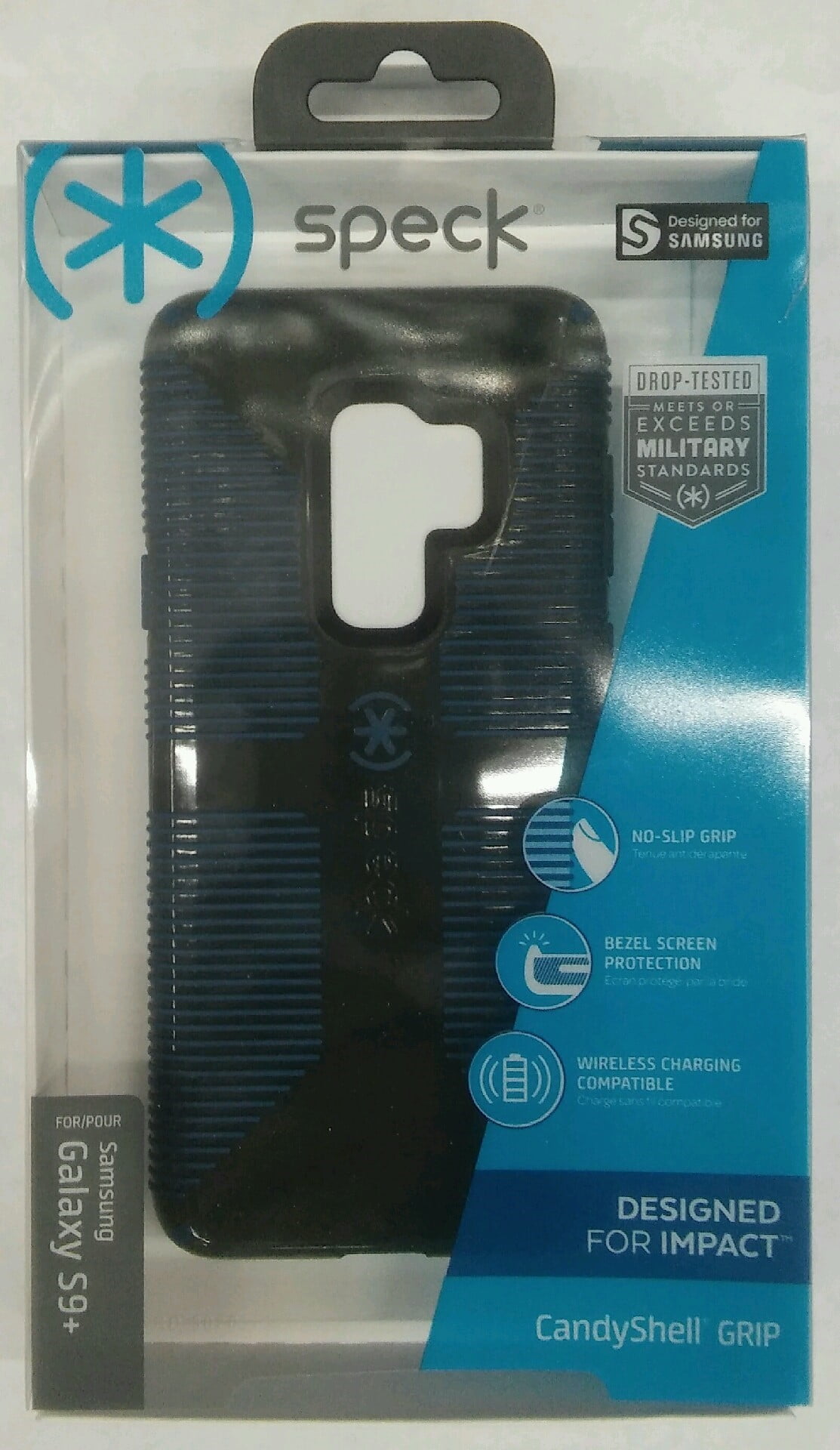 Speck CandyShell Grip Phone Case for Samsung Galaxy S9 Plus, Gray ...