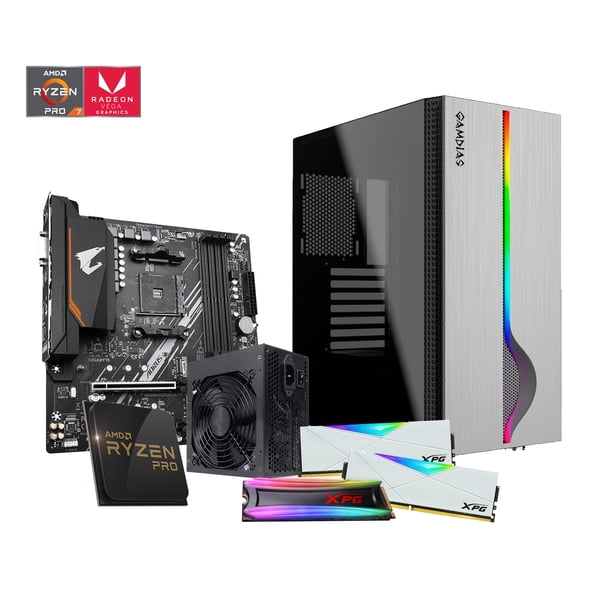 PC GAMER GRIZZLY AMD RYZEN 7 PRO 4750G B550 RAM 16GB (8GBx2 Dual ...