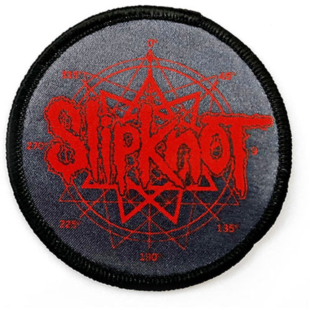 Men's Slipknot Logo & Nonagram Embroidered Patch Black - Walmart.com
