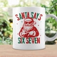 Santa Six Seven Bruh 6 7 Gen Z Alpha Meme Slang Christmas Coffee Mugs ...