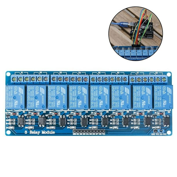 Módulo de relé de canal CC 5v con optoacoplador compatible con Arduino ...