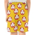 BZSMCE Adjustable Drawstring Casual Shorts With Clover in Red Circle ...