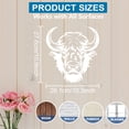 Bison Stencil 11.8 x 11.8 inch Farm Animal Template with Paint Brush ...