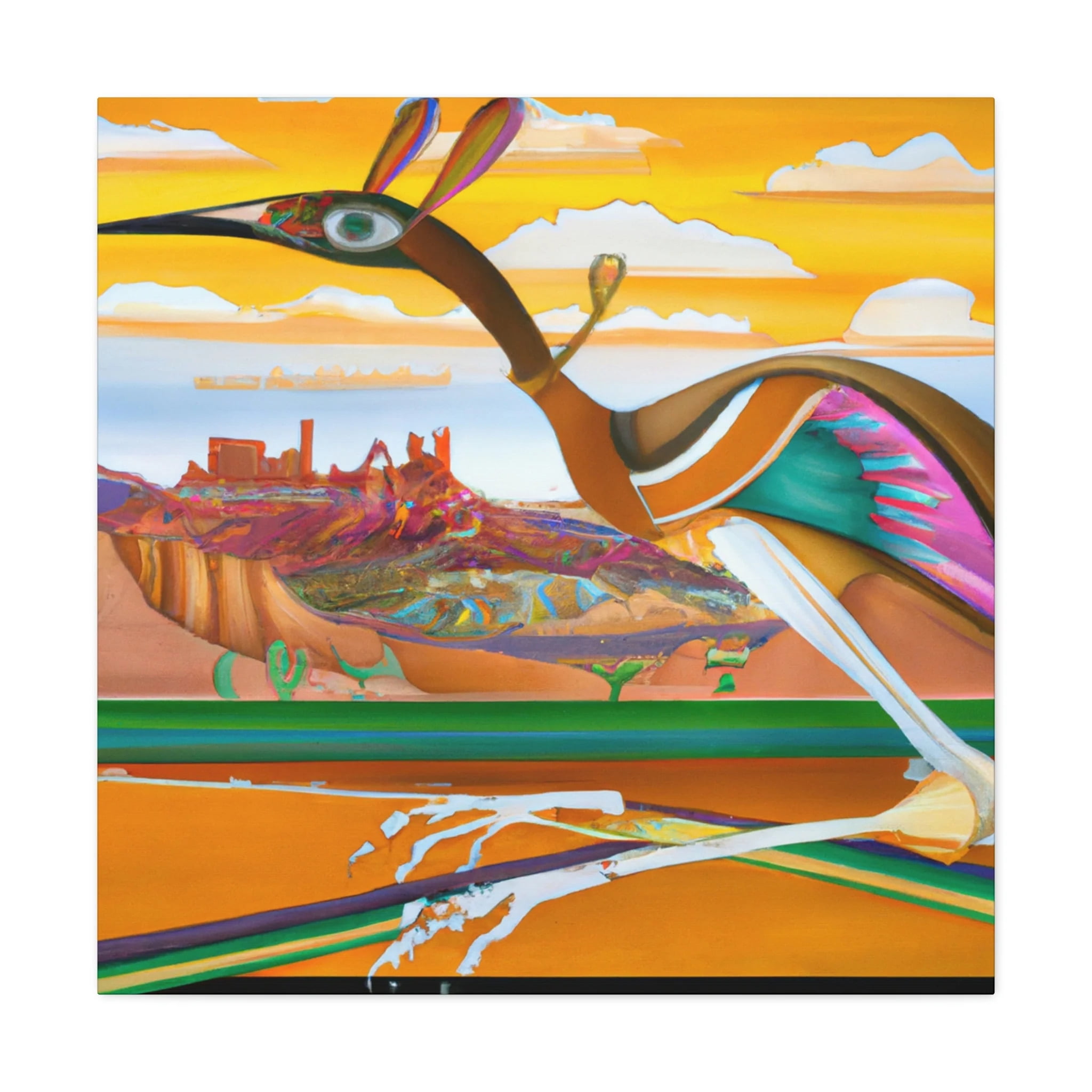Roadrunner Art Deco - Canvas - Walmart.com