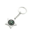 DEEPCRAFF 1Pack Metal Keychain Accessories Decorative Five-pointed Star ...
