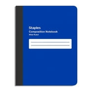 Staples Composition Notebook 7.5" x 9.75" Graph Ruled 80 Sheets Blue ...