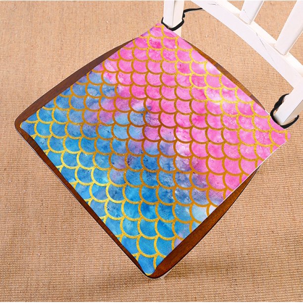 HATIART Mermaid Scales Fish Scales Bright Summer Reptilian Scales Chair ...