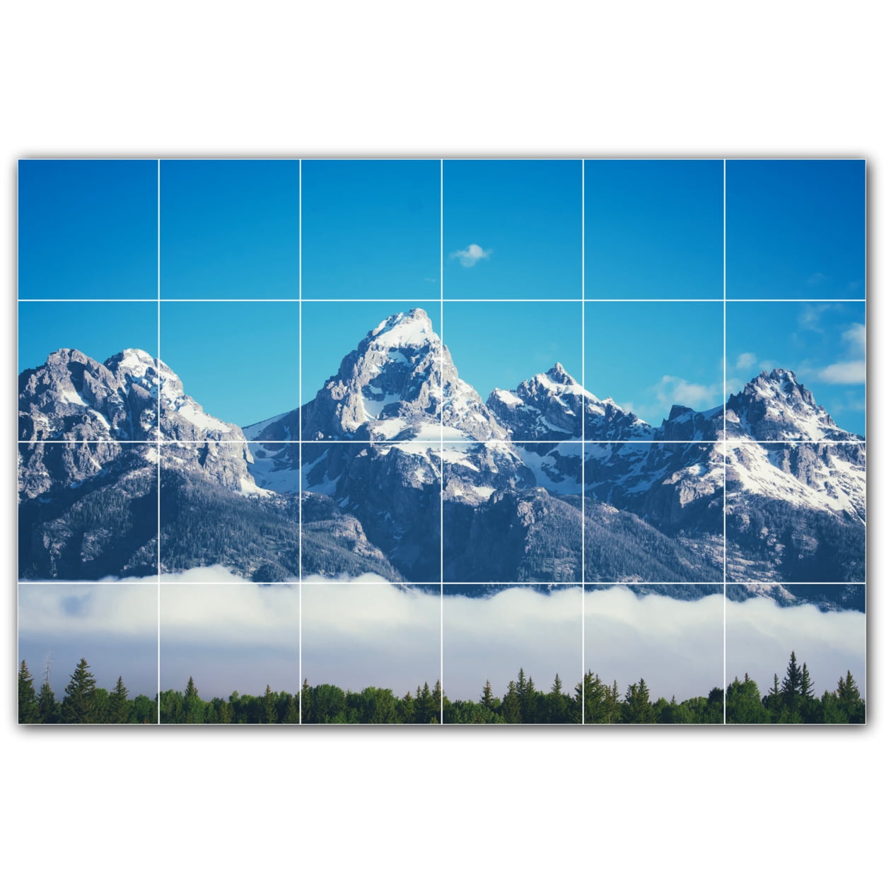 Picture-Tiles.com: Mountains Ceramic Tile Wall Mural WAL500866-64XL. 72 ...