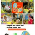 FAGINEY Kids Ball Pool with Basketball Hoop Baby Play Pool Tent Sturdy ...