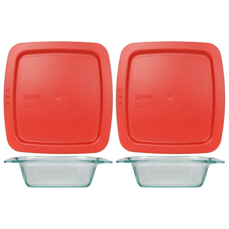 Anchor Hocking 3-Piece Glass Casserole Dish, 2 Qt, Mineral Blue Lid and ...
