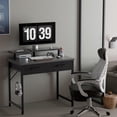 32 Inch Small Computer Desk with Monitor Stand Home Office Desks with 2 ...