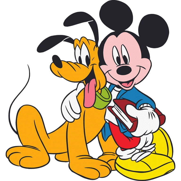 Mickey Mouse Reading Clipart
