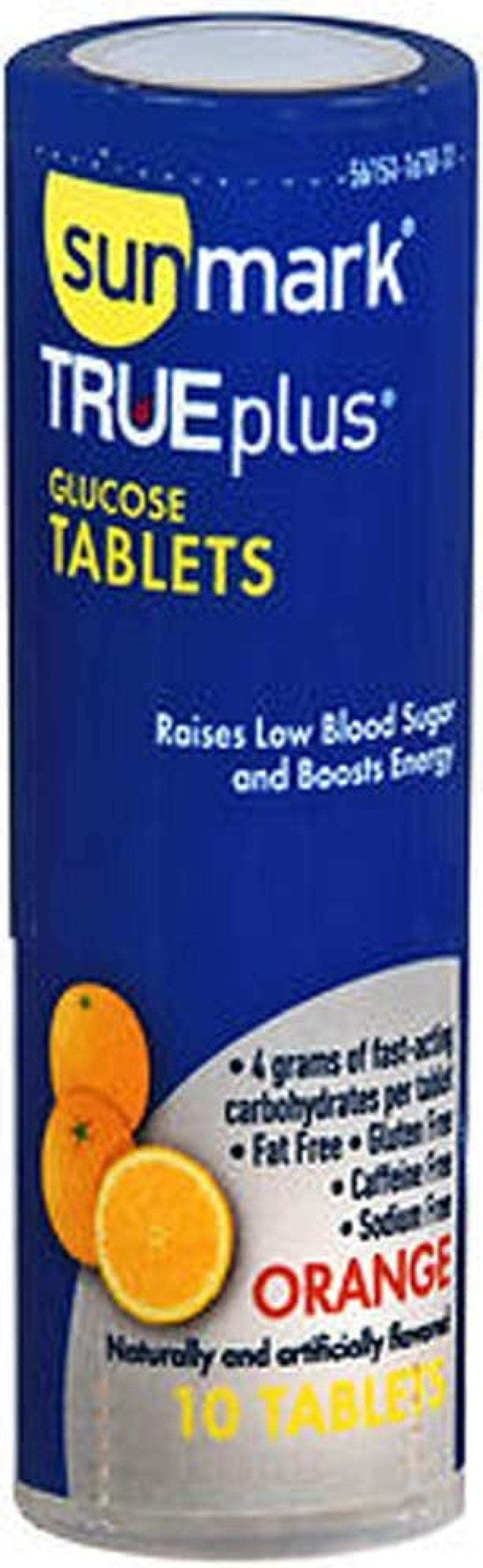 Sunmark P1054RN-10 TRUEplus Glucose Orange Chewable Tablets (6 Tubes of ...