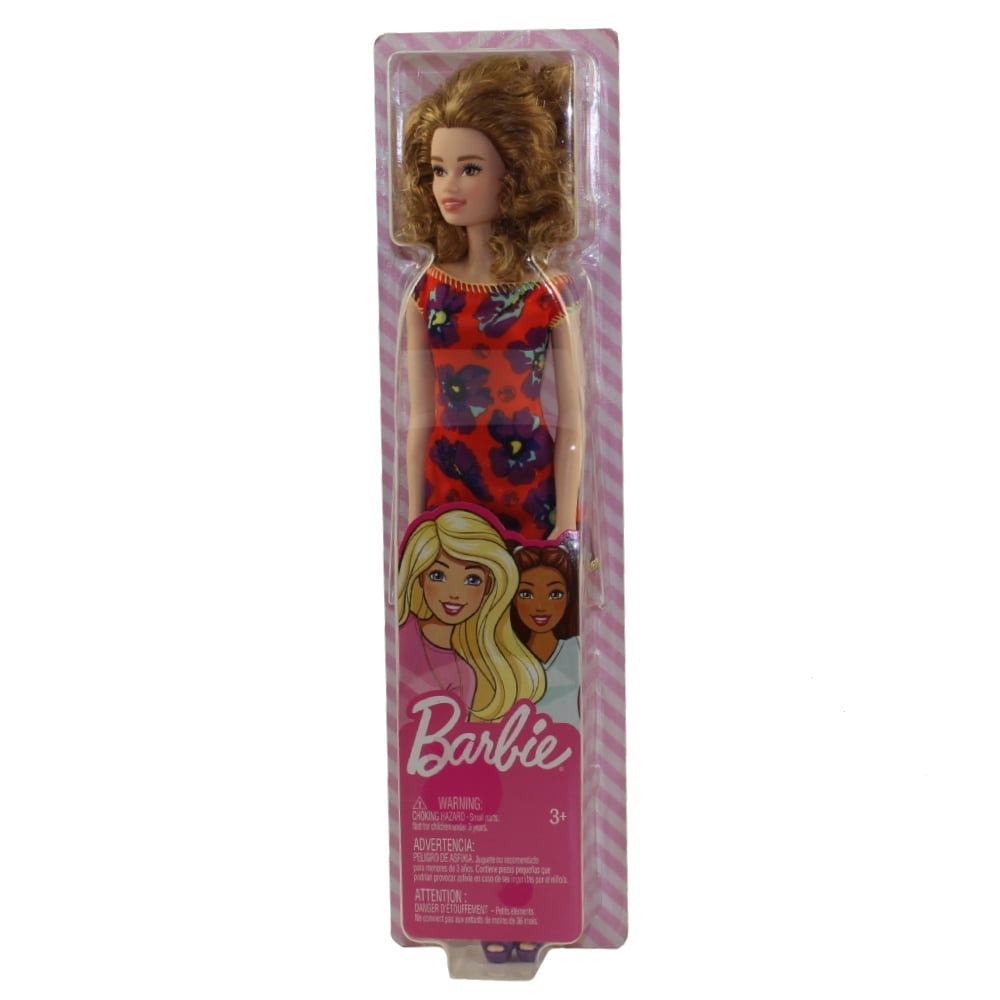Mattel - Barbie Doll - FLORAL DRESS (Orange) - Walmart.com - Walmart.com