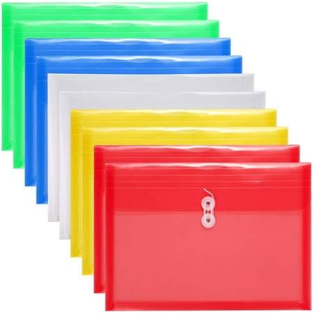 10 PCS Legal Size Poly String Tie Closure Envelopes Folder with ...