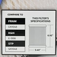 Super Tech 1075 Engine Air Filter, Replacement Filter for Chrysler or ...