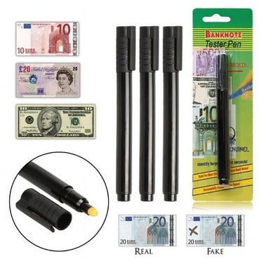 Dri Mark Counterfeit Detection Pens, 3/Pack, Black - Cash Fraud Check ...