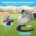 Baby Swing for Infants, Electric Bluetooth Baby Rocker, 5 Sway Speeds ...