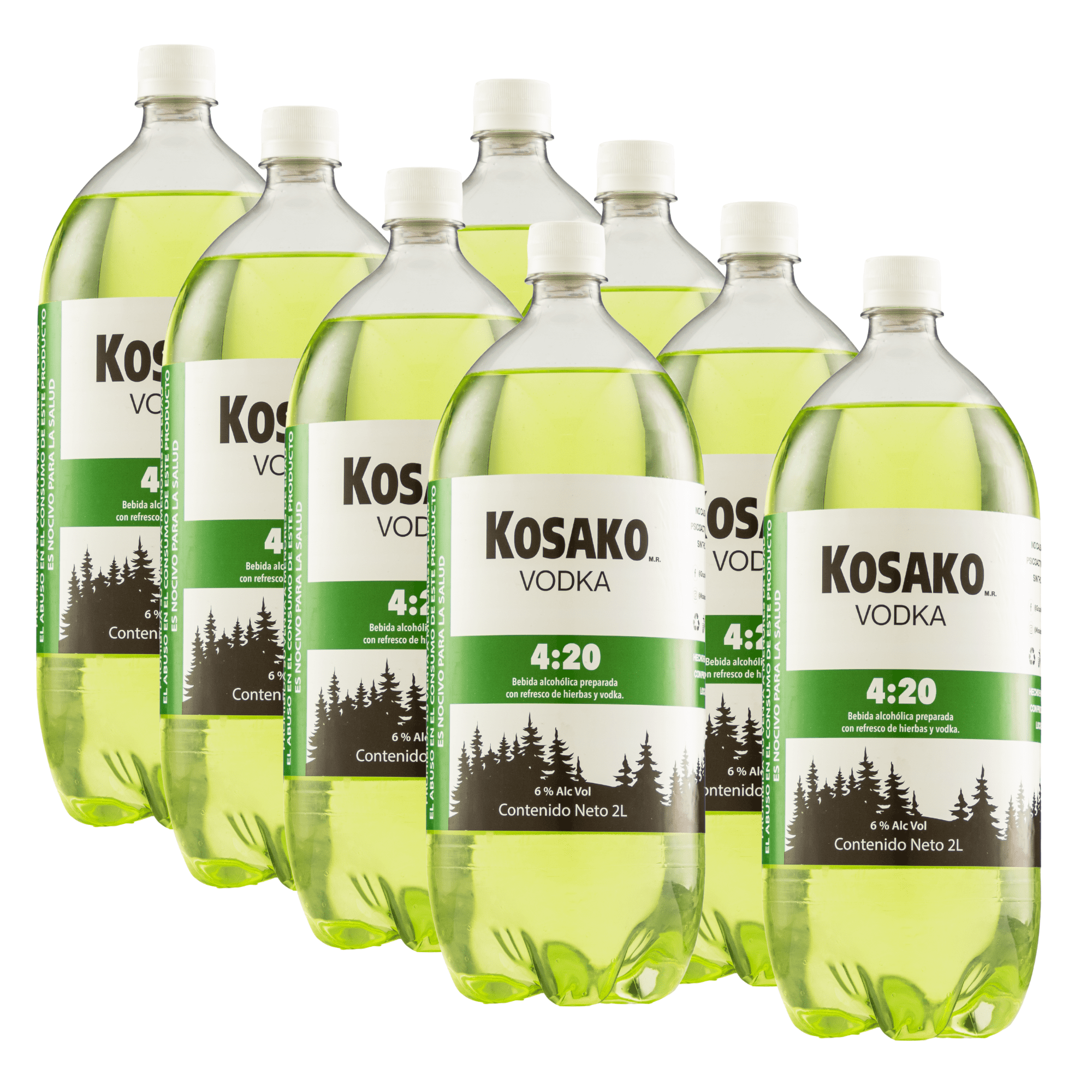 8 Pack Bebida Kosako 4:20 Herbal 2000 Ml Kosako Bebida Preparada con ...