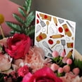 3drose, Cute Chef or Cook Love Pattern in White, 6 Greeting Cards with ...