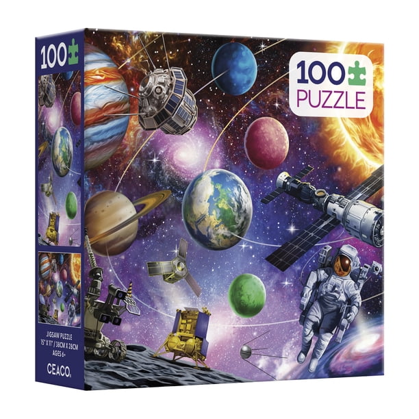 Ceaco - Kids Puzzles - Cosmos - 100 Piece Interlocking Jigsaw Puzzle ...